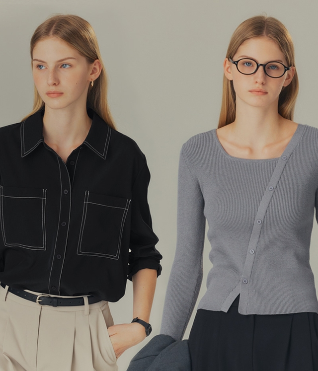 제대로 만든옷 TBH SHOP : 투턱와이드슬랙스